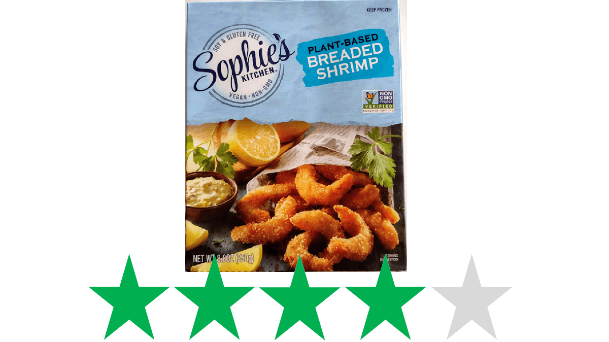 Sophie’s Kitchen vegan breaded shrimp – Grocery Outlet Ethical Bargains